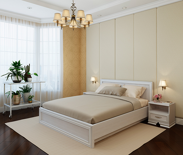 Двуспальная кровать Стефани с подъемным механизмом