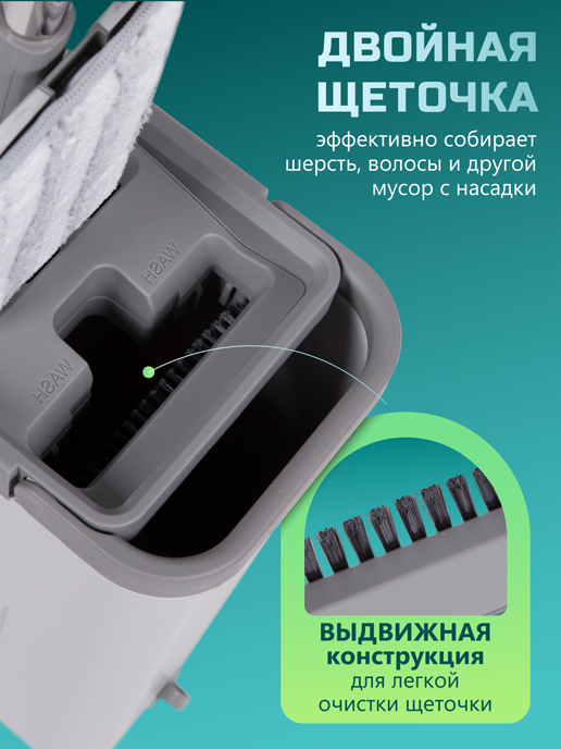 Швабра с отжимом и ведром Master Clean