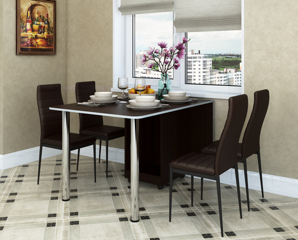 Складной стол для обеденной зоны